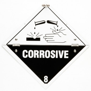 Folding Warning Diamond Panel Compressed Gas