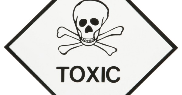 Triplex Warning Diamonds Double Sided Toxic 6