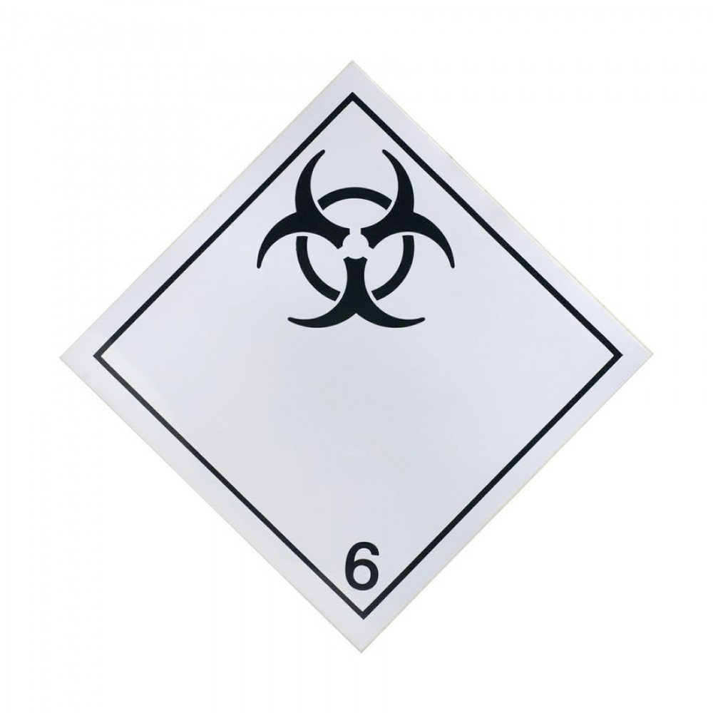 Hazard Diamond Label One Colour - Infectious Substance