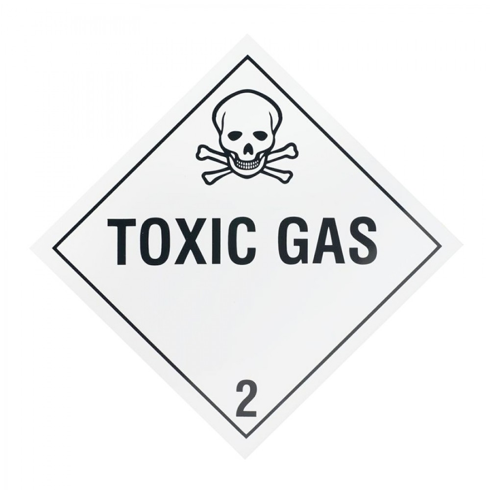 Hazard Diamond Label One Colour - Toxic Gas