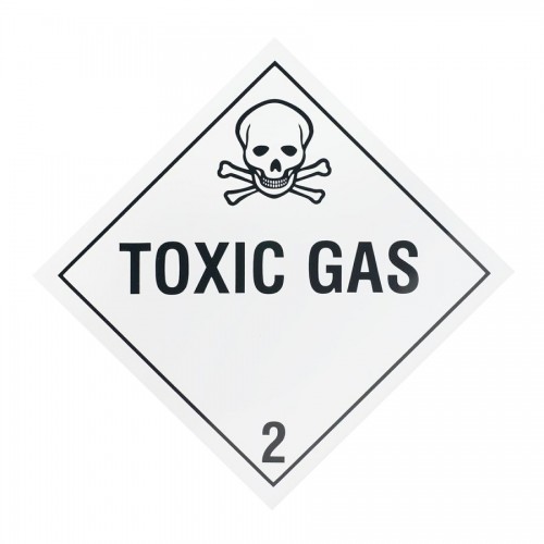 Hazard Diamond Label One Colour - Toxic Gas
