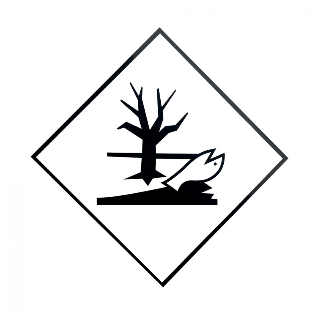 Hazard Diamond Label One Colour Environmentally Hazardous Substance Hazard Diamond Label One Colour Environmentally Hazardous Substance