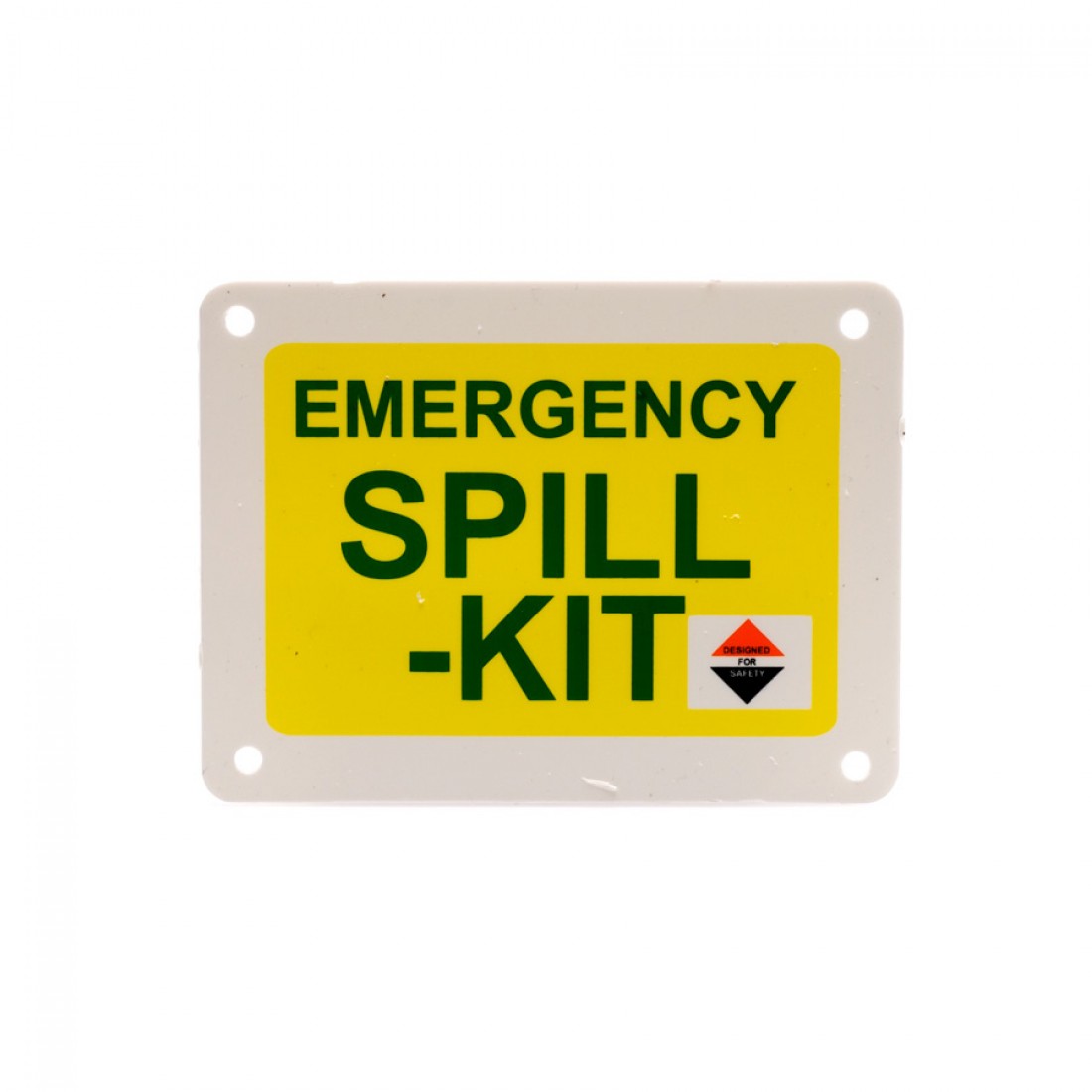 Spill-Kit Symbol on Plastic